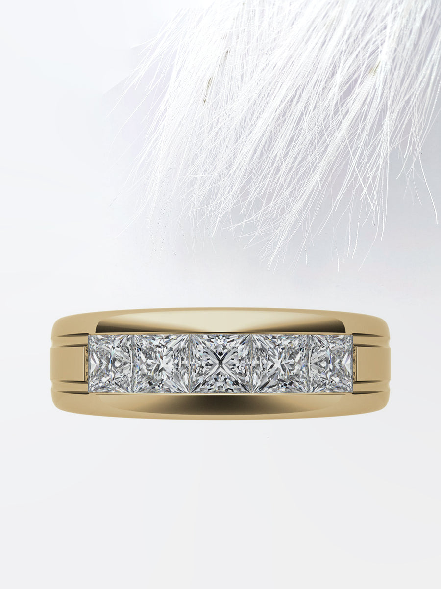 Moissanite Men's Wedding Bands – DAVID SIMSON