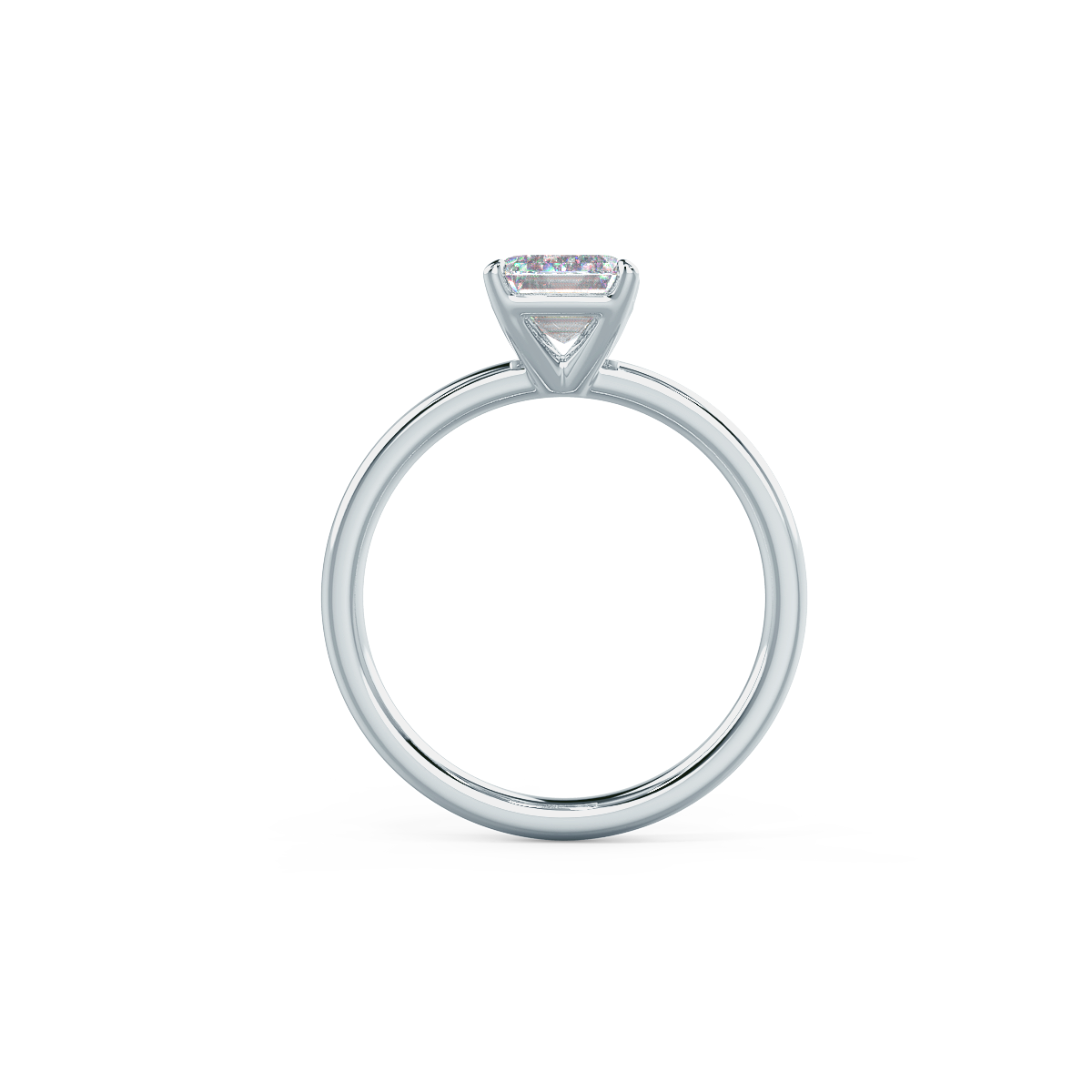 2.75ct Emerald Cut Diamond 14K Gold Engagement Ring – DAVID SIMSON